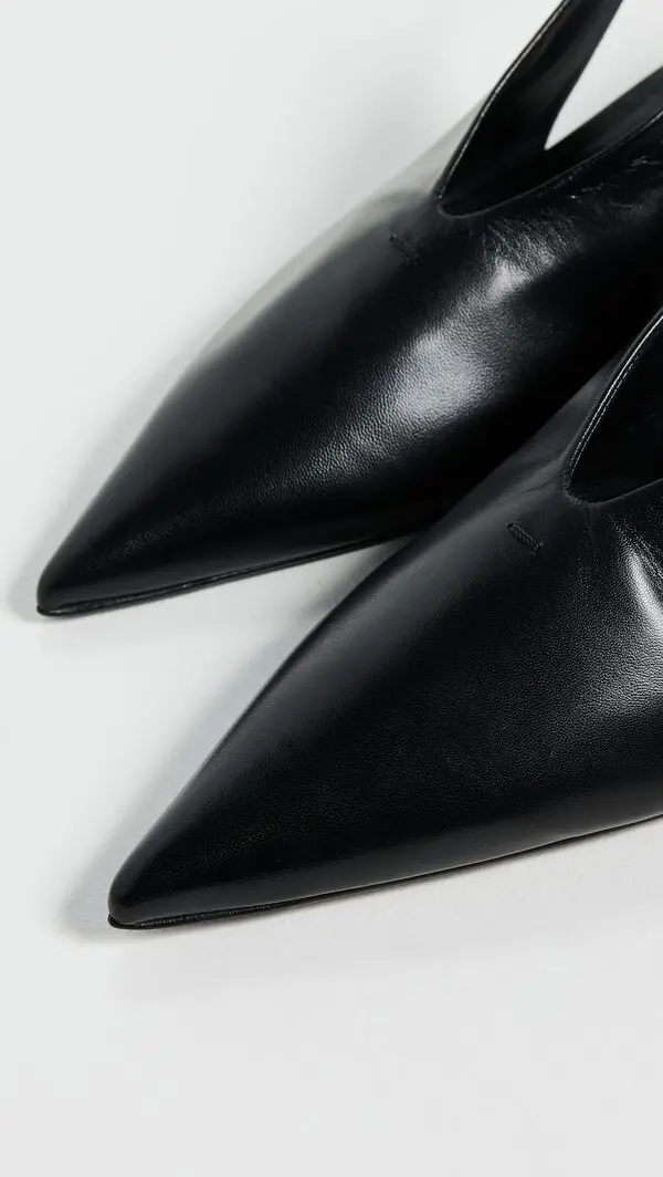 JIL SANDER - Slingback Kitten Heel Pumps