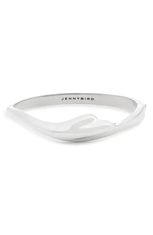 Jenny Bird Portia Hinged Bracelet - Platinum