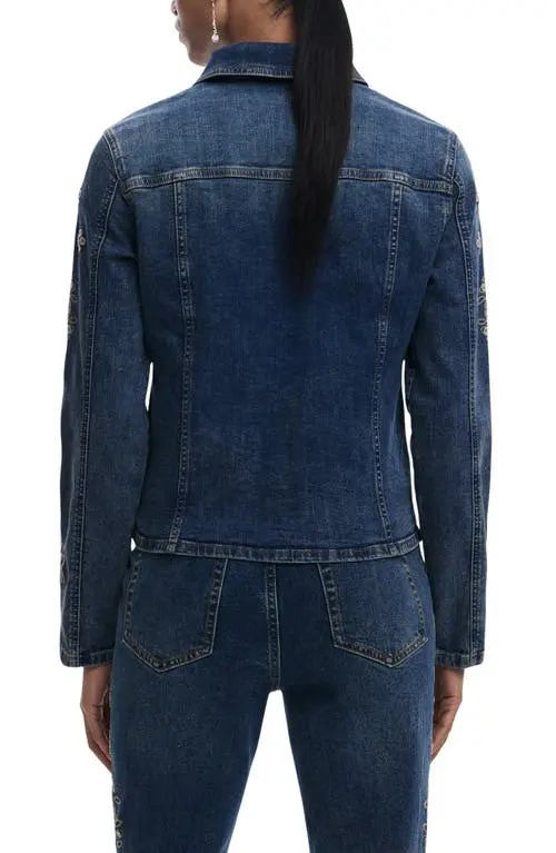 Desigual Zip Denim Trucker Jacket