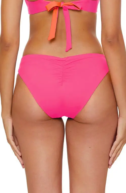 BECCA® By Rebecca Virtue Reversible Hipster Bikini Bottom - Punch/ Coral Rose