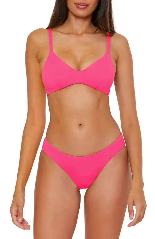 BECCA® By Rebecca Virtue Reversible Hipster Bikini Bottom - Punch/ Coral Rose
