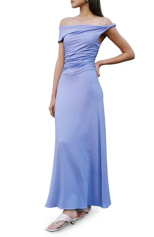 MARCELLA Manon Off-the-shoulder Maxi Dress - Periwinkle