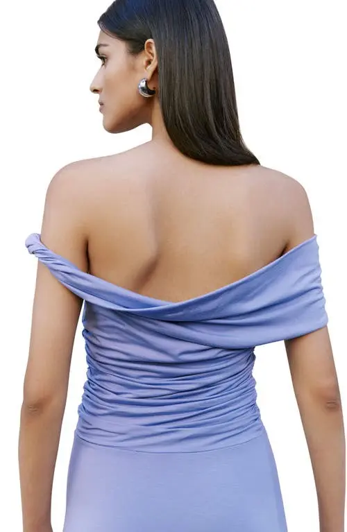 MARCELLA Manon Off-the-shoulder Maxi Dress - Periwinkle