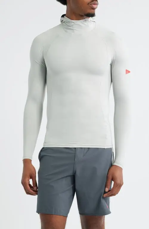 FLORENCE Long Sleeve Hooded Rashguard - Silver