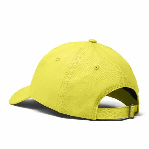 DALIX Cotton Baseball Cap With Embroidered Alien Design - Yellow