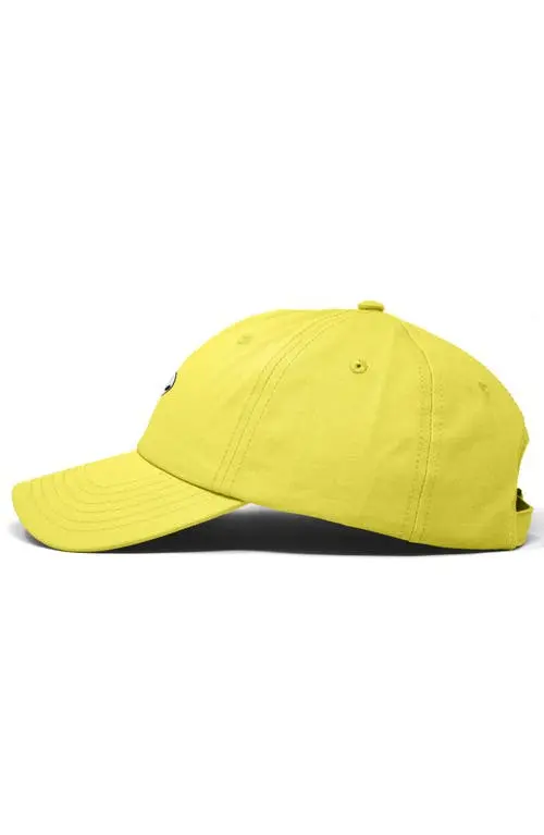 DALIX Cotton Baseball Cap With Embroidered Alien Design - Yellow
