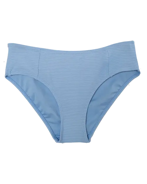 NANI Flat Rib Classic Bikini Bottom - Celeste