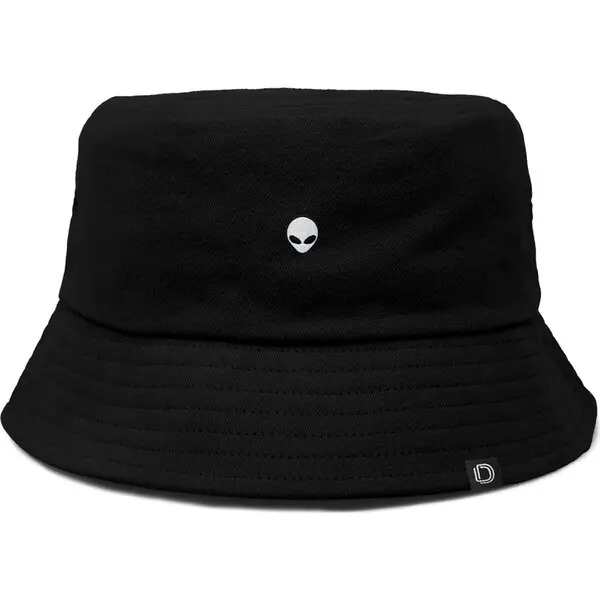 DALIX Embroidered Bucket Hat - Black