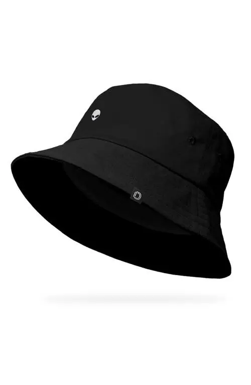 DALIX Embroidered Bucket Hat - Black