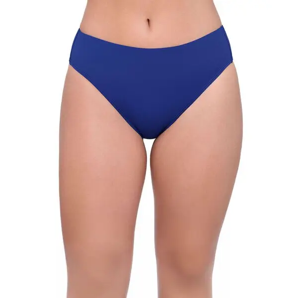 S3 APPAREL Smoothing And Sculpting Mid-rise Bikini Bottoms - Indigo