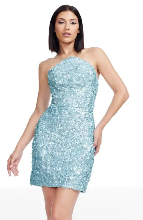 dress the population kyla strapless mini dress Dress the Population Kyla Sheath Dress