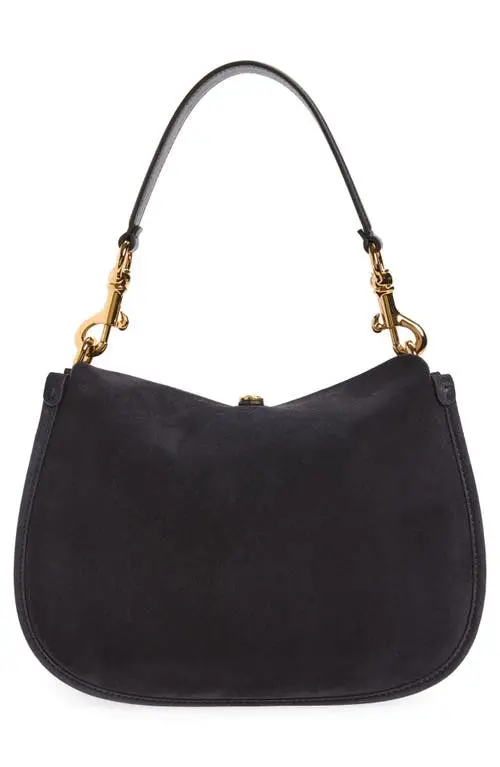 Etro Belted Suede Hobo Bag - Blue