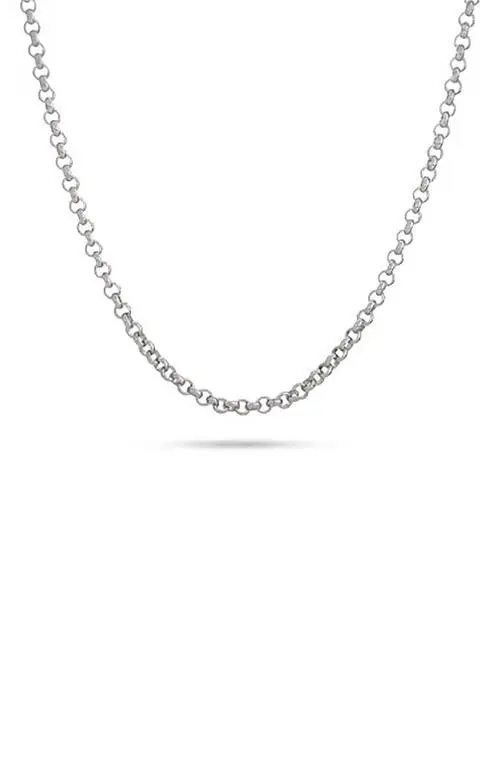 BROOK & YORK Rolo Chain Necklace - Silver