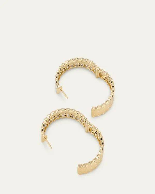 TYPE JEWELRY Leggo Diamond Hoop Earrings