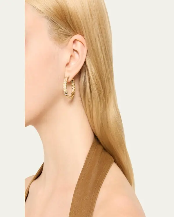 TYPE JEWELRY Leggo Diamond Hoop Earrings