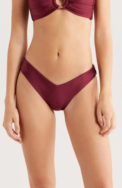 KULANI KINIS V-cut Bikini Bottom - Sangria