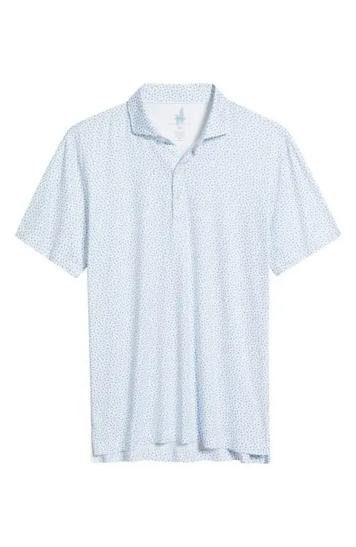 Johnnie-o Plumeria Floral Featherweight Performance Polo - Tide