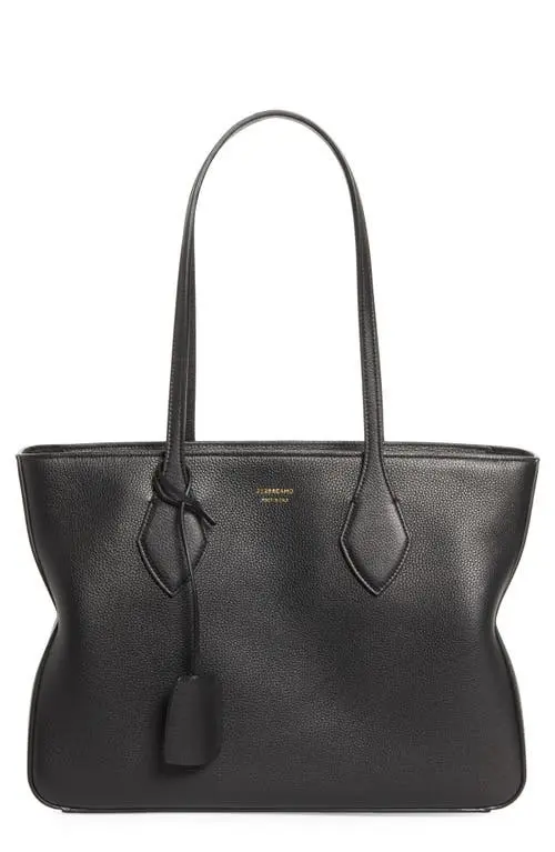 FERRAGAMO Small Star Leather Tote Bag