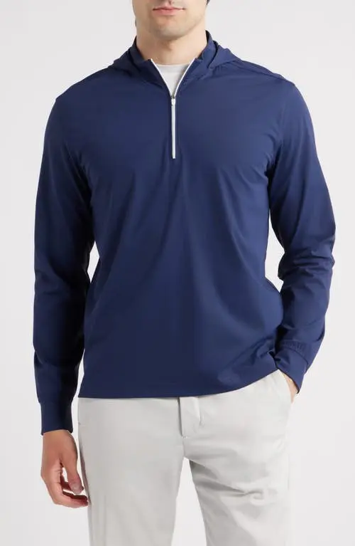 Johnnie-o Performance Quarter Zip Hoodie - Navy