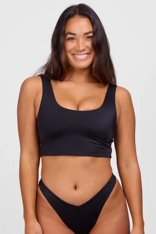 JOLYN Mira Bikini Top - Black