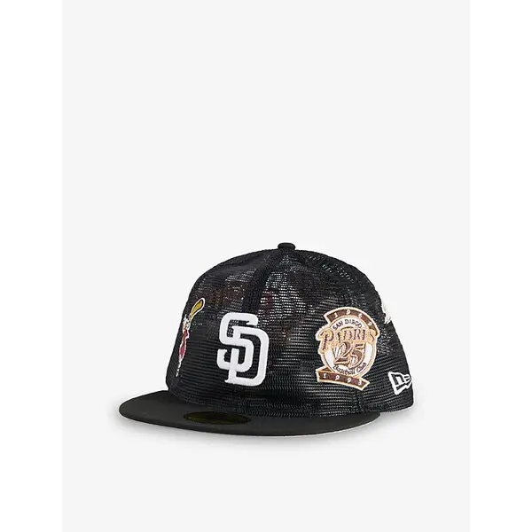 New Era 59fifty San Diego Padres Mlb Baseball Cap - Black