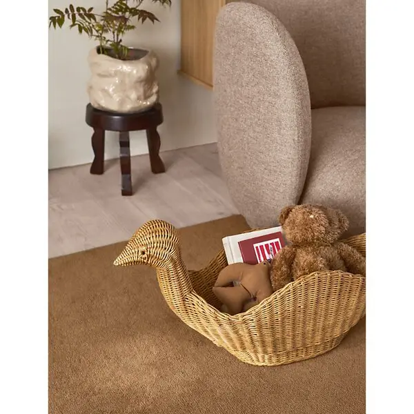 FERM LIVING Bird Braided Rattan Storage Basket