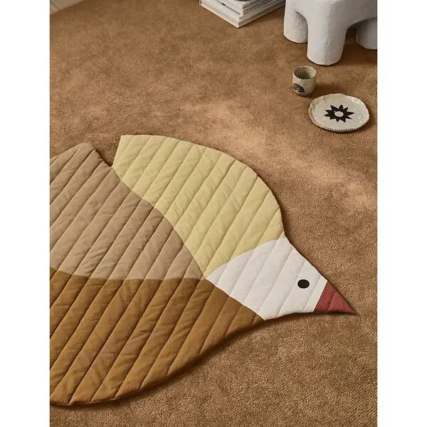 FERM LIVING Swift Bird Quilted Cotton Mat