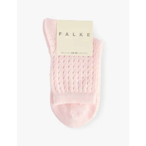 Falke Beach Drop Open-knit Socks - Light Pink