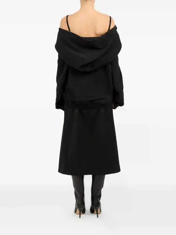 MAISON MARGIELA Off-shoulder Cotton Sweatshirt