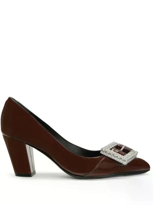GIUSEPPE ZANOTTI Buckle-detail Leather Pumps