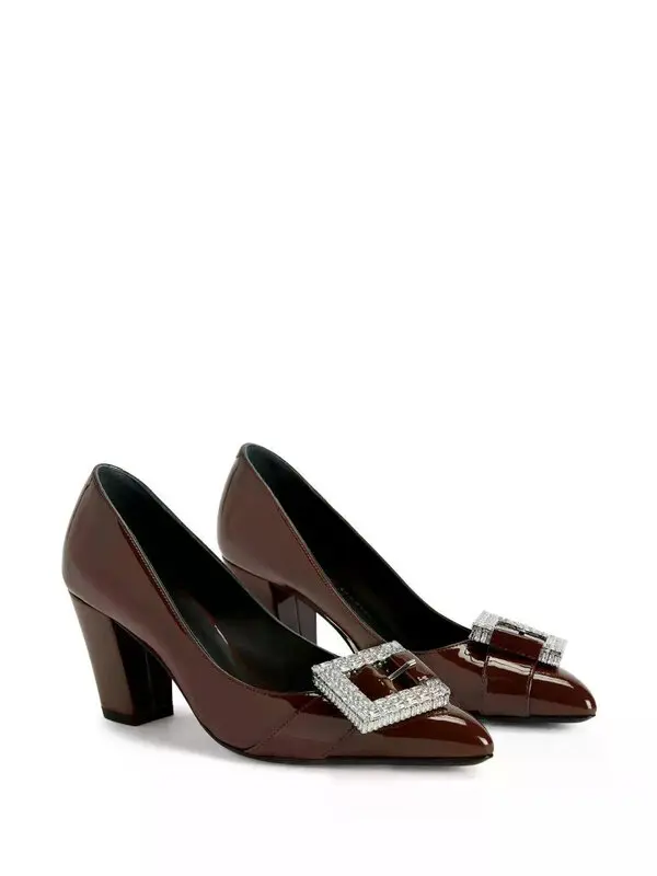 GIUSEPPE ZANOTTI Buckle-detail Leather Pumps