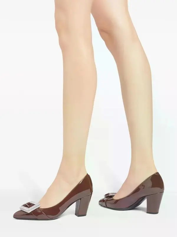 GIUSEPPE ZANOTTI Buckle-detail Leather Pumps