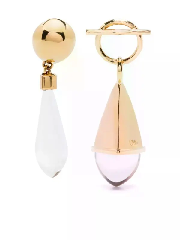 Chloé Droplet Pendant Earrings - Gold