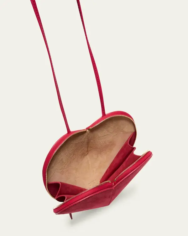 Alaïa Le Coeur Crossbody Bag - Framboise