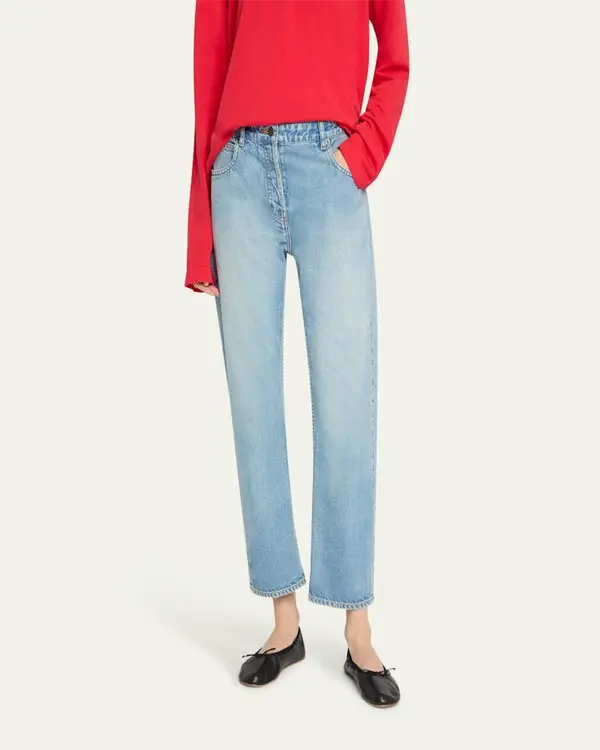 THE ROW Riaco Mid-rise Jeans - Light Indigo