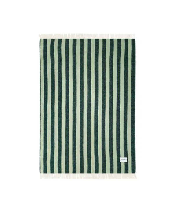 MAISON DEUX Candy Wrap Blanket, 4.25' X 6.5 - Green And Sage