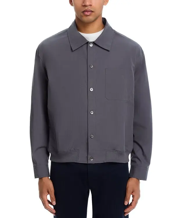 FRAME Blouson Cotton Jacket - Cloud Gray