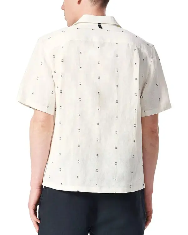 Rag & Bone Avery Embroidered Linen Shirt - White Remi Stripe