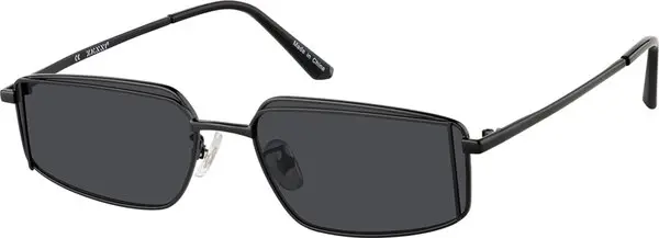 Zenni Full Rim Rectangle Sunglasses - Black