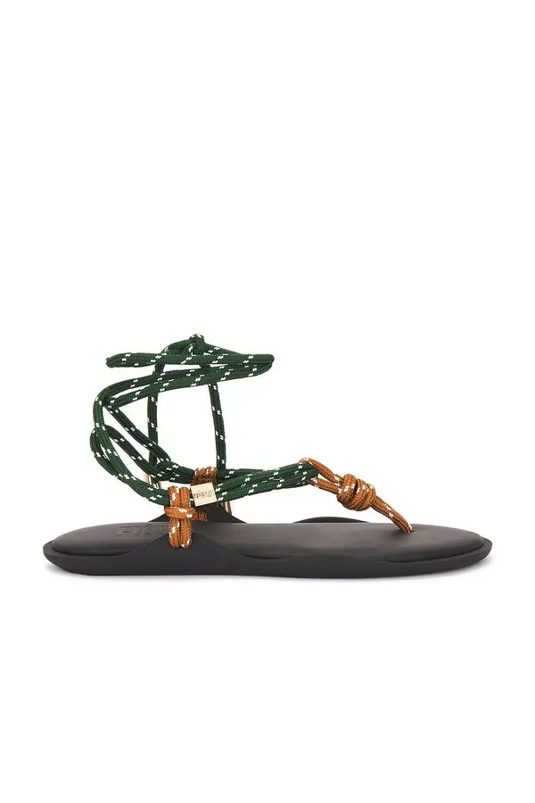 Flowze Flo Twin Sandal - Green & Hazelnut