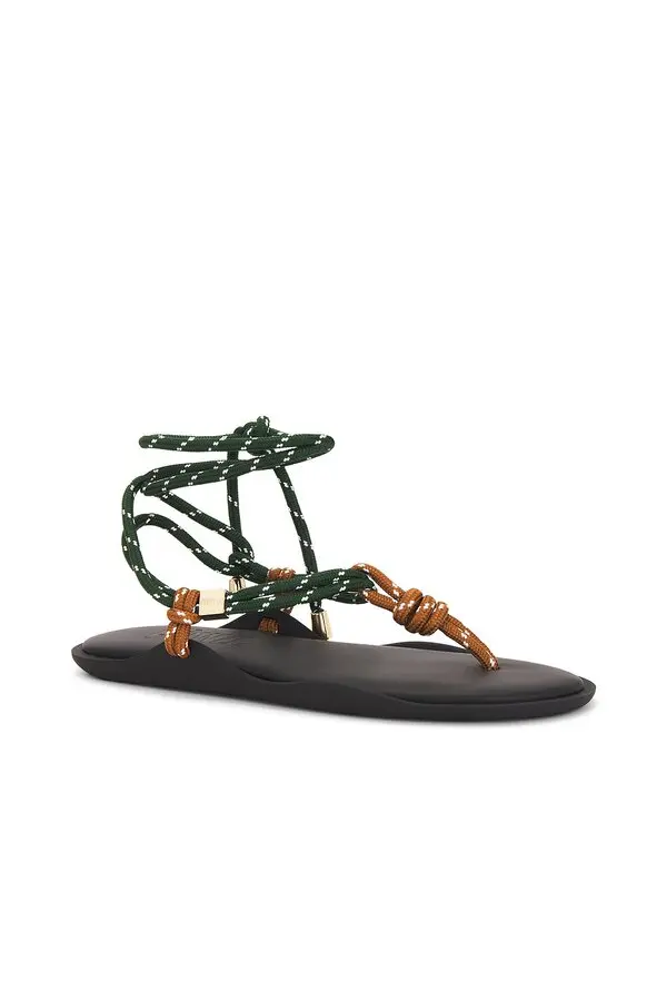 Flowze Flo Twin Sandal - Green & Hazelnut