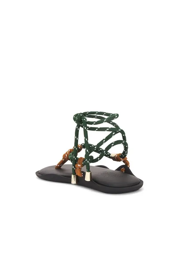 Flowze Flo Twin Sandal - Green & Hazelnut