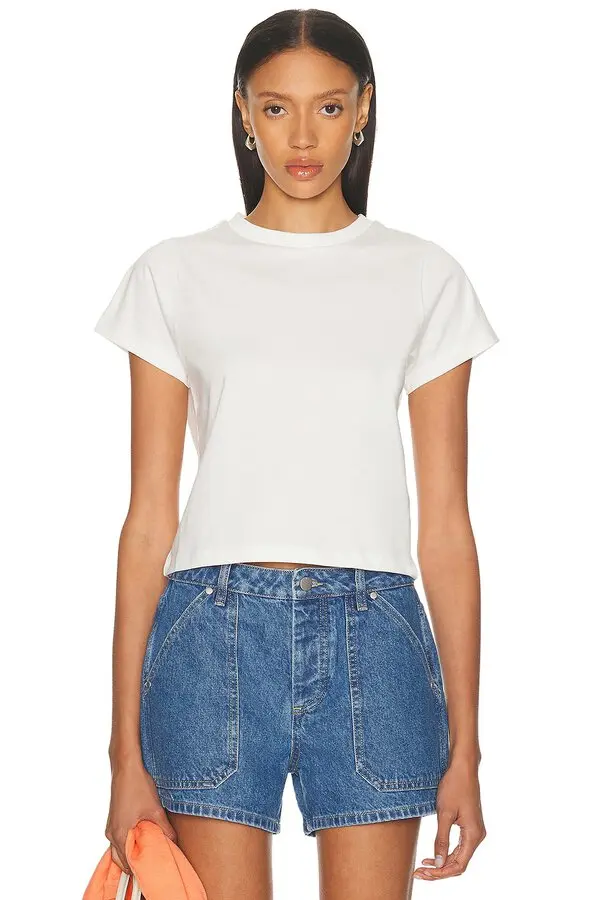 Renggli Crop Tee - Bone
