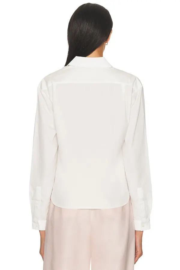 Renggli Cropped Long Sleeve Button Up Top