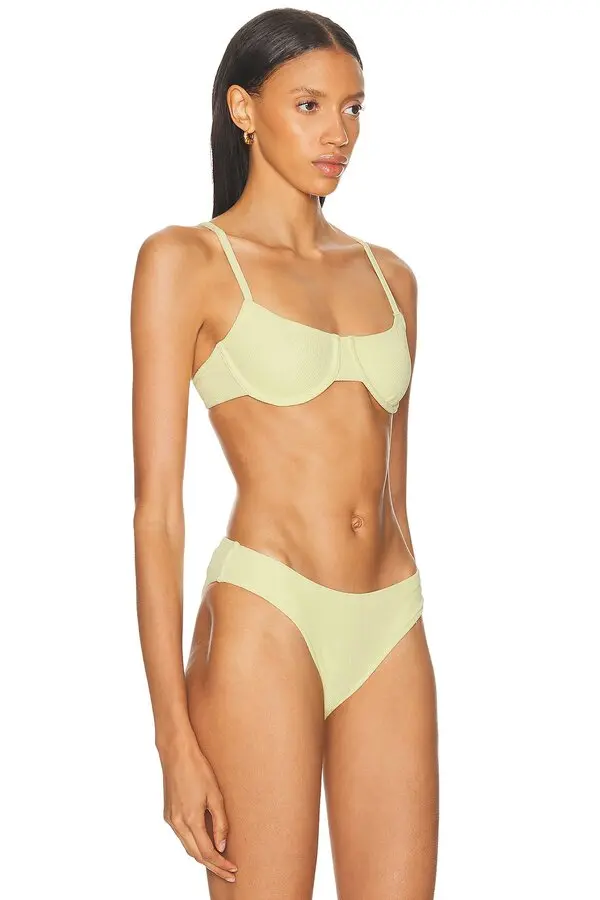 Solid & Striped The Eva Bikini Top - Custard