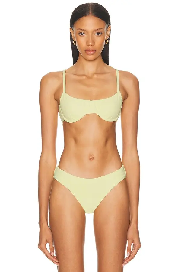 Solid & Striped The Eva Bikini Top - Custard