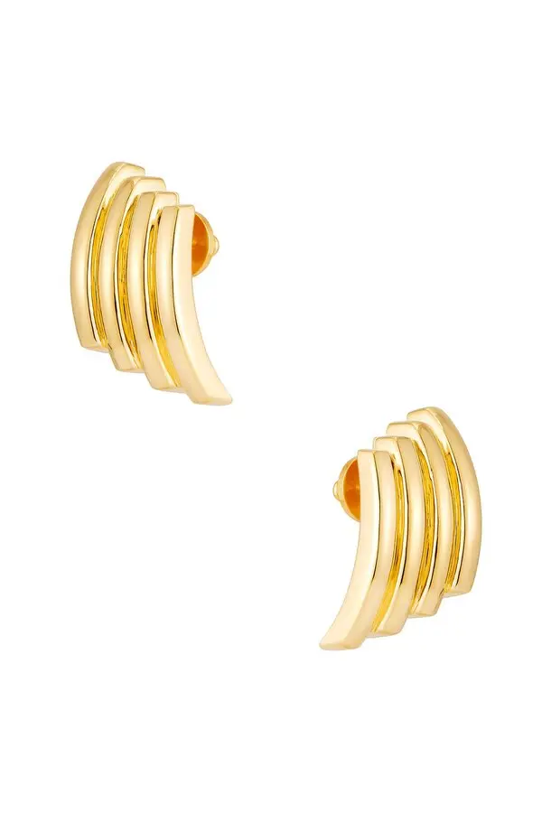 MEGA Line Dance Earrings - Brass & 14k Gold Vermeil