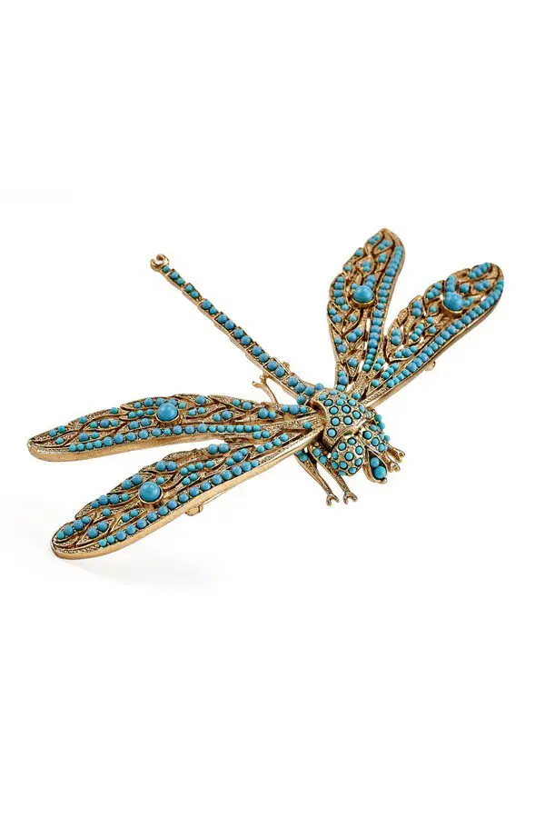 KENNETH JAY LANE Dragonfly Pin - Gold