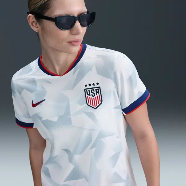 Nike Uswnt 2025 Stadium Home Dri-fit Soccer Replica Jersey - White