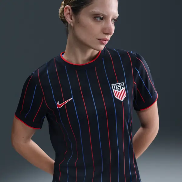 Nike Usmnt 2025 Stadium Away Dri-fit Soccer Replica Jersey - Blue